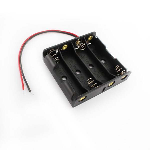 Hobbytronics. Battery Holder - 4xAA Square